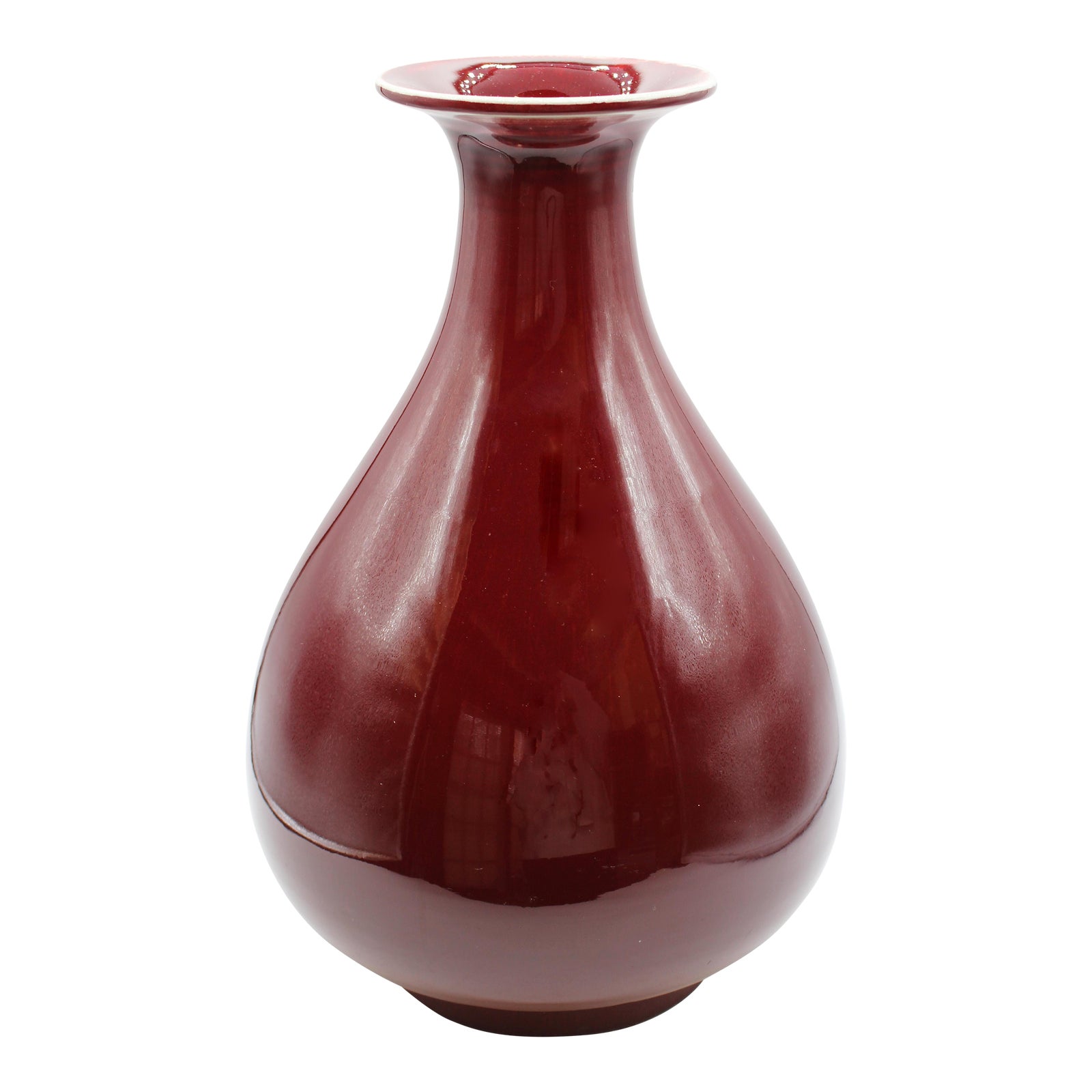 Late 19th Century Large Chinese Porcelain Sang De Boeuf Vase | Chairish