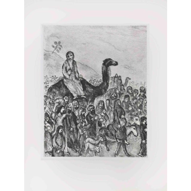 Marc Chagall, Exodus from Egypt, Etching, 1956 | Chairish