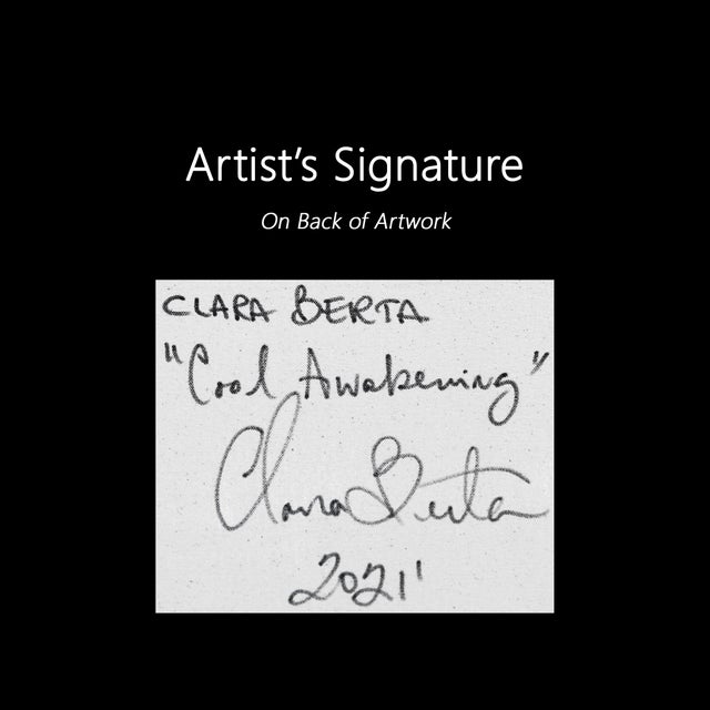 "Cool Awakening" Contemporary Minimalist Acrylic Painting by Clara Berta | Chairish