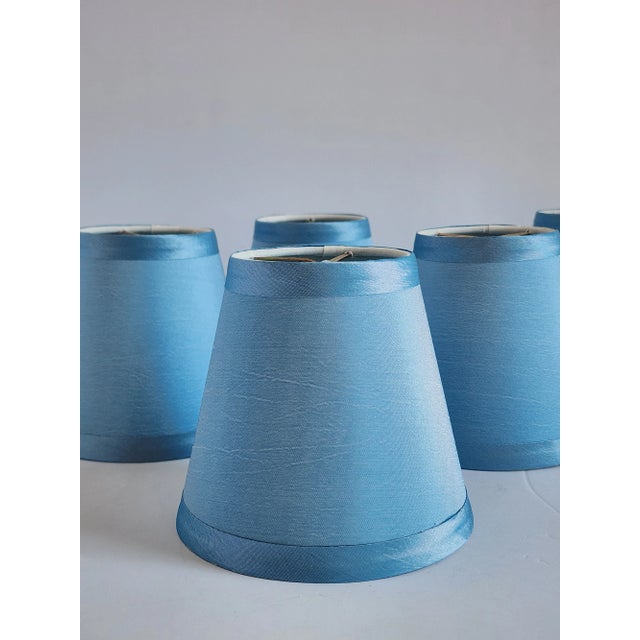 Royal Design Blue Chandelier Lamp Shades | Chairish