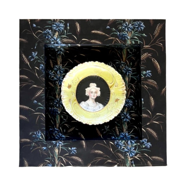 Blanche & Mehitabel - Pair of Portrait Plates by Susannah Carson | Chairish