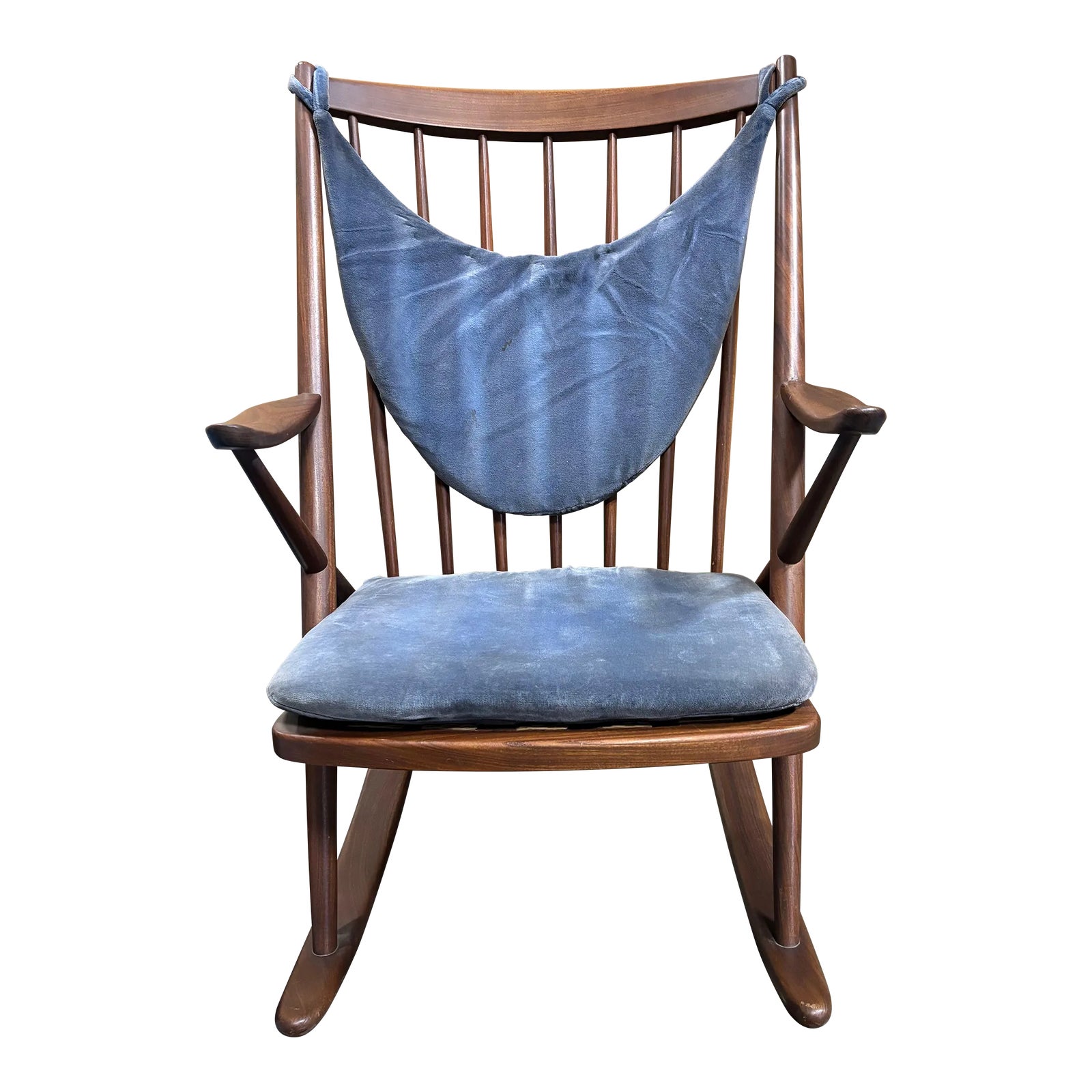 Danish Modern Wood Rocking Chair, 1950s | Chairish