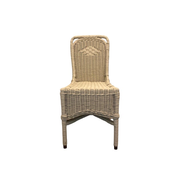 1920s Antique White Wicker Chairs, Set/6 | Chairish