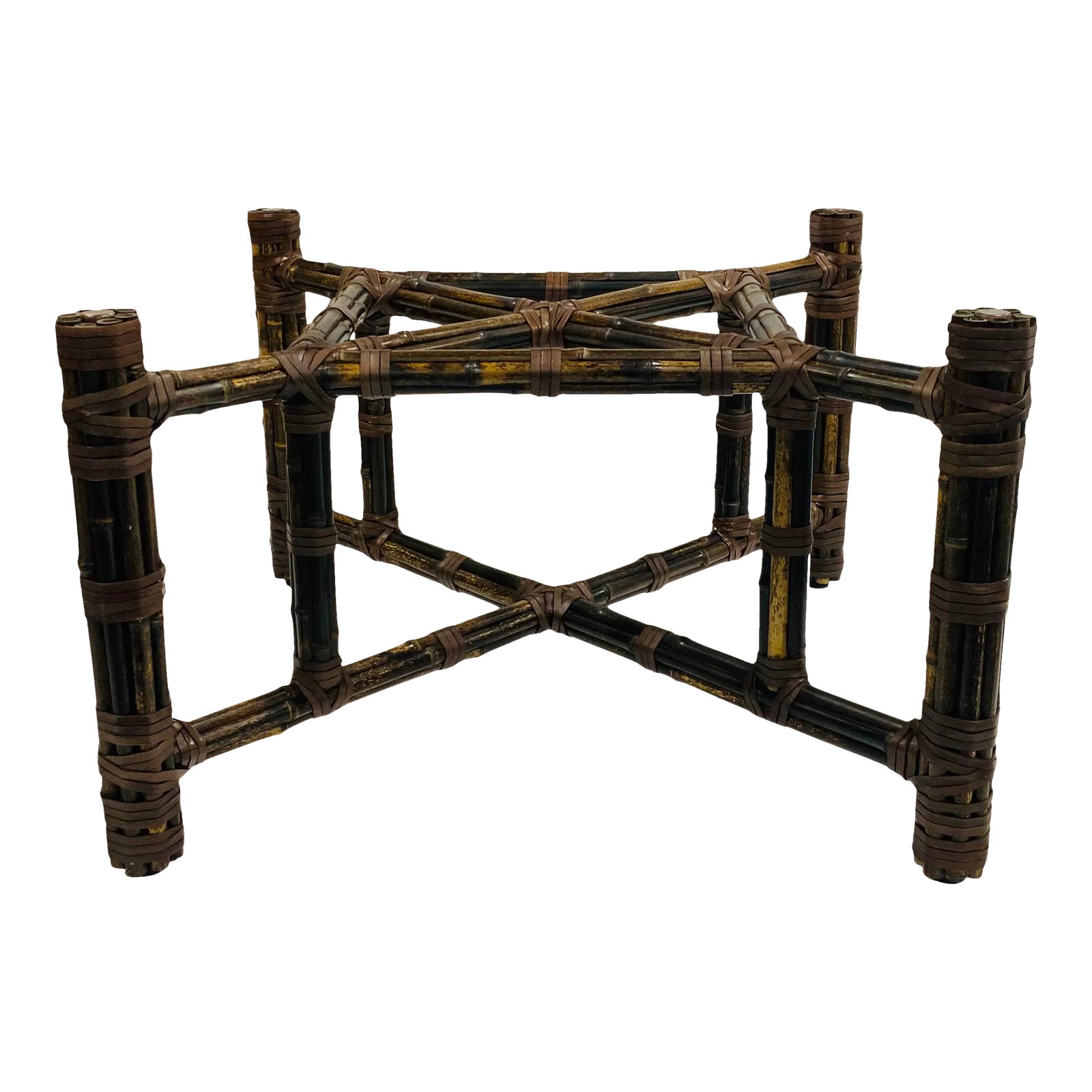 Baker/McGuire Organic Modern Square Bamboo Cocktail Table Base | Chairish