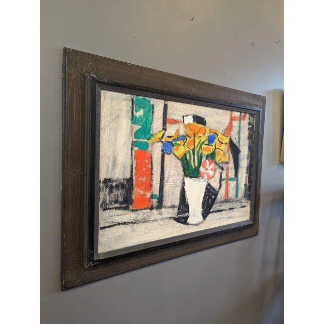 1964 Mid-Century Modern "The Bouquet" Vintage Swedish Semi-Abstract ...