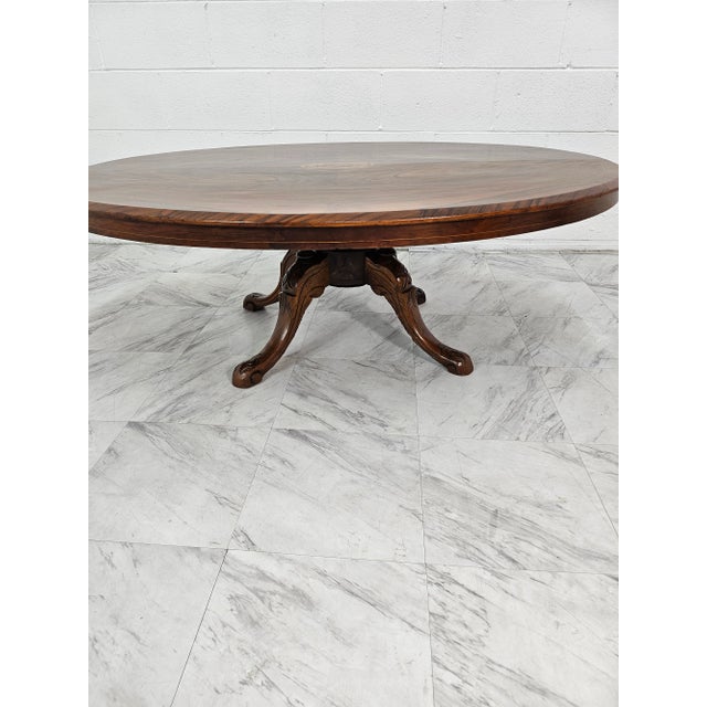 1900s Oval Coffee Table | Chairish