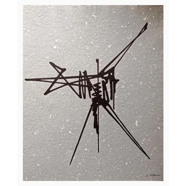 Georges Mathieu, Abstract Composition I, 1970s-1980s, Lithograph | Chairish