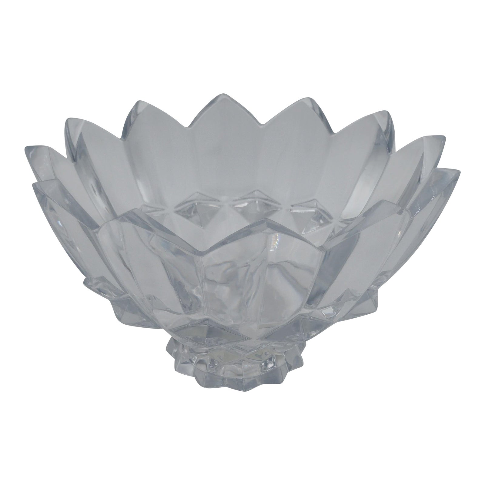 Vintage Mikasa Diamond Point Lead Crystal Bowl | Chairish