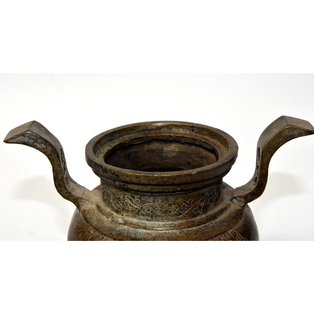 Ming Style Bronze Incense Burner, Chinese Temple Censer Model | Chairish