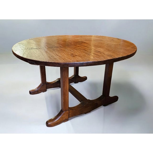 Mid-19th Century 57" Spanish Colonial Solid Seamless Narra Wood Top ...