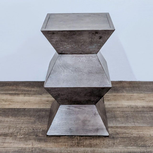 Bassett Furniture Geometric Accent Table | Chairish