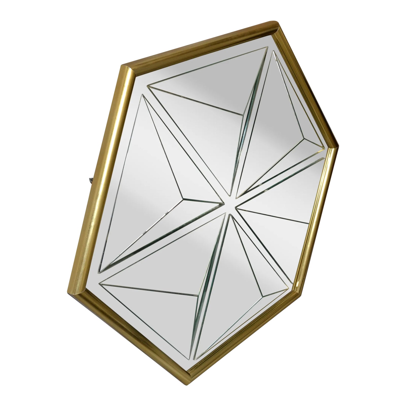 Diamond Shaped Faceted Octagonal Wall Mirror Thayer Coggin by Milo ...