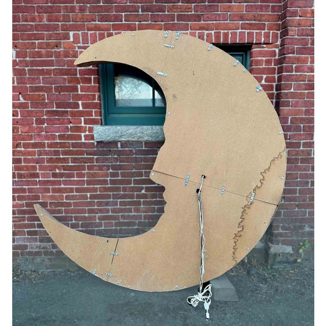 Vintage Illuminated Moon Sculpture | Chairish
