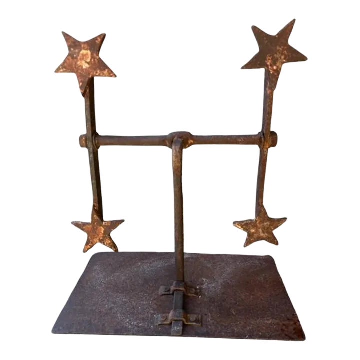 Antique Cast Iron Spinner Carnival Target Americana | Chairish