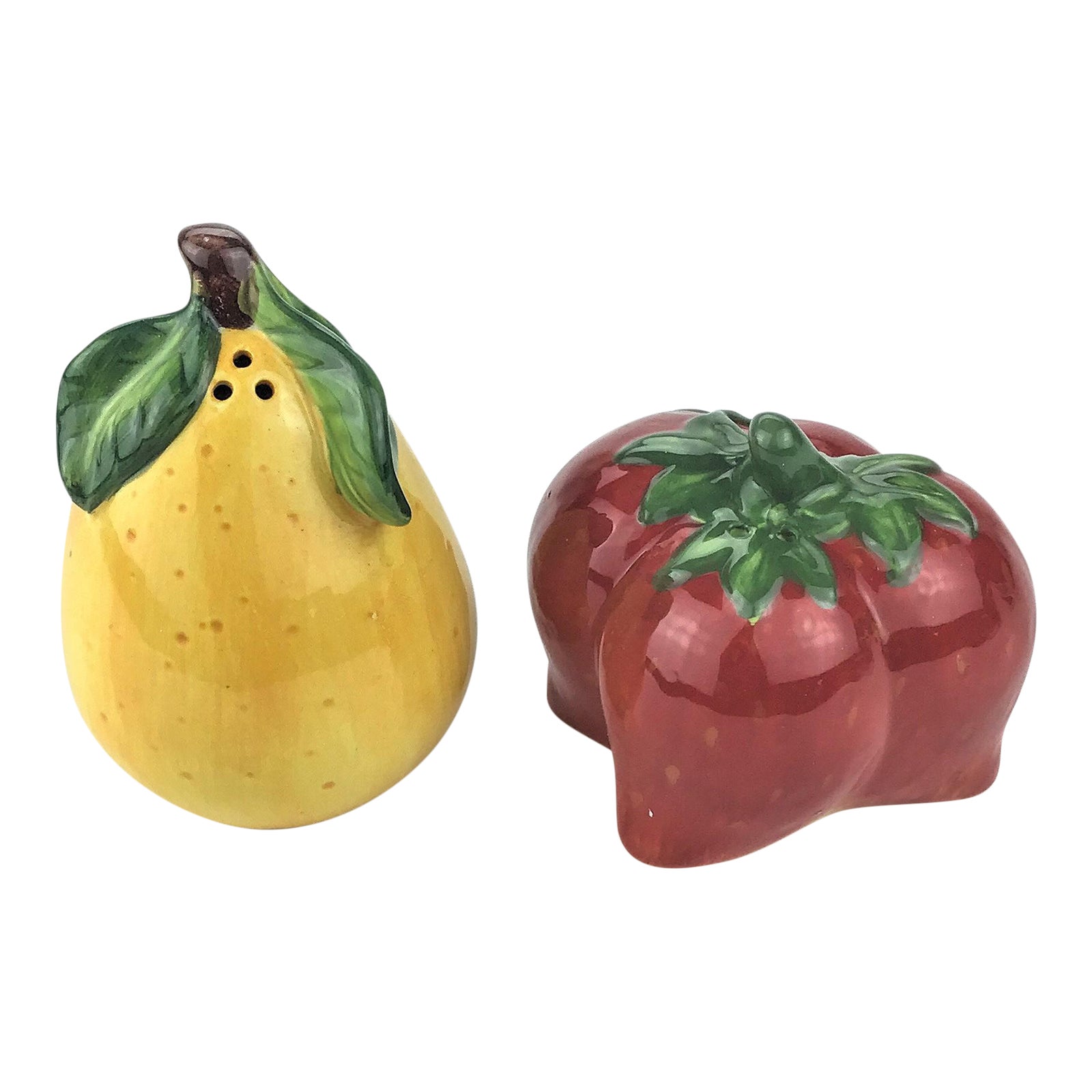 Vintage Ceramic Salt & Pepper Shakers- a Pair | Chairish