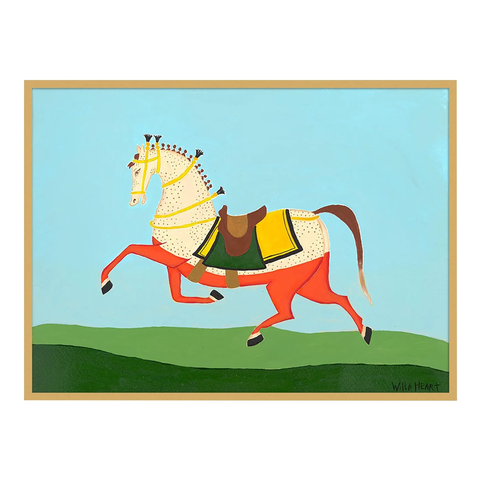 Beauregard Sandlewood by Willa Heart in Gold Frame, Large Art Print ...