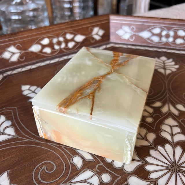 Vintage Marble Box With Lid | Chairish
