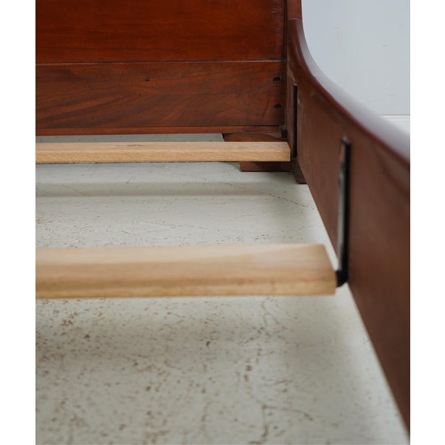 Stickley King Size Mahogany Sleigh Bed | Chairish