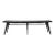 Black Leather Strap Bench | Chairish