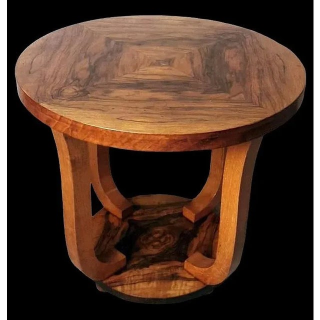 1930s Art Deco French Round Tea/Coffee Table | Chairish