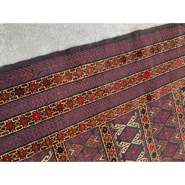 1990s Unique Flatweave Tribal Handwoven Kilim Rug | Chairish