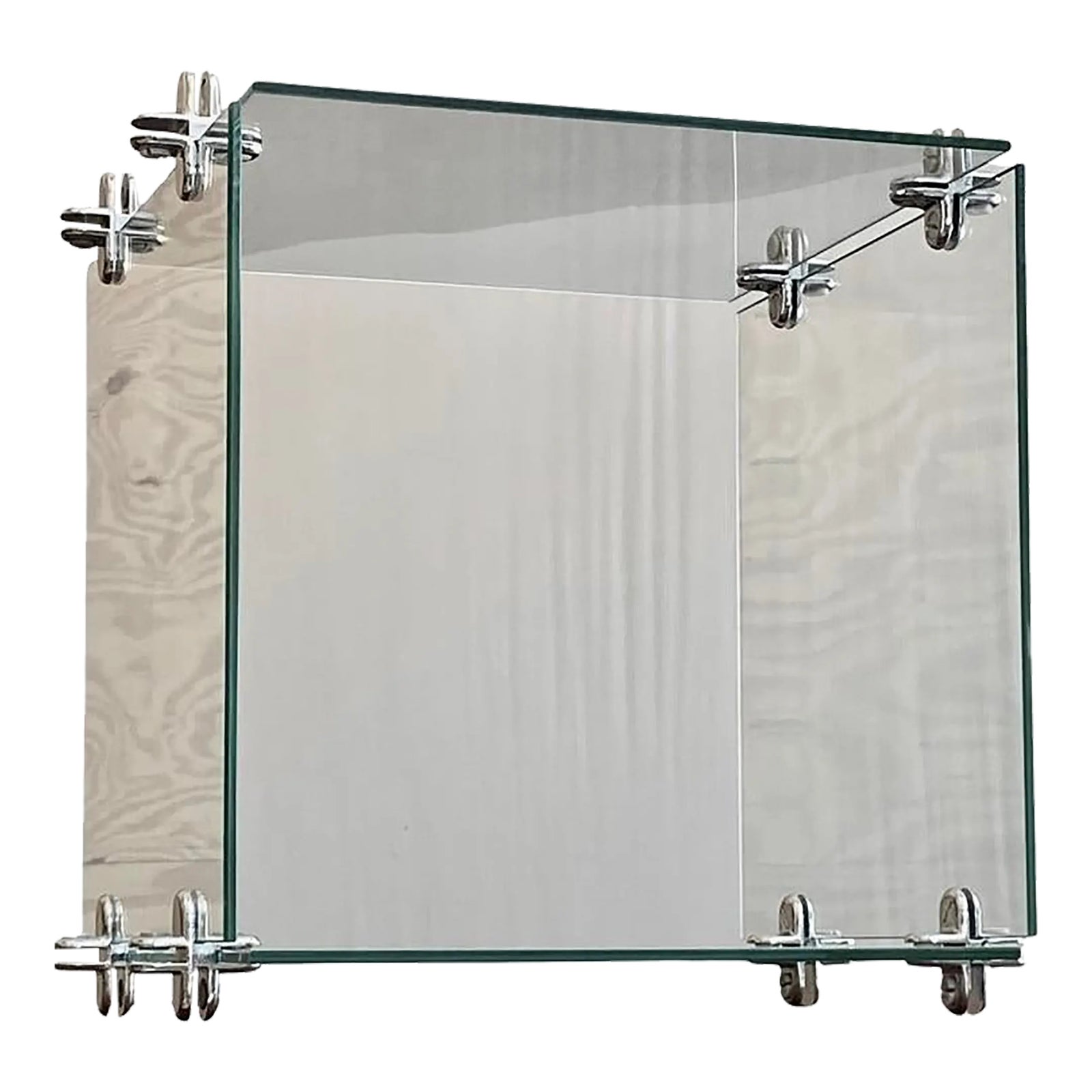 Minimalist Glass Display Cube | Chairish