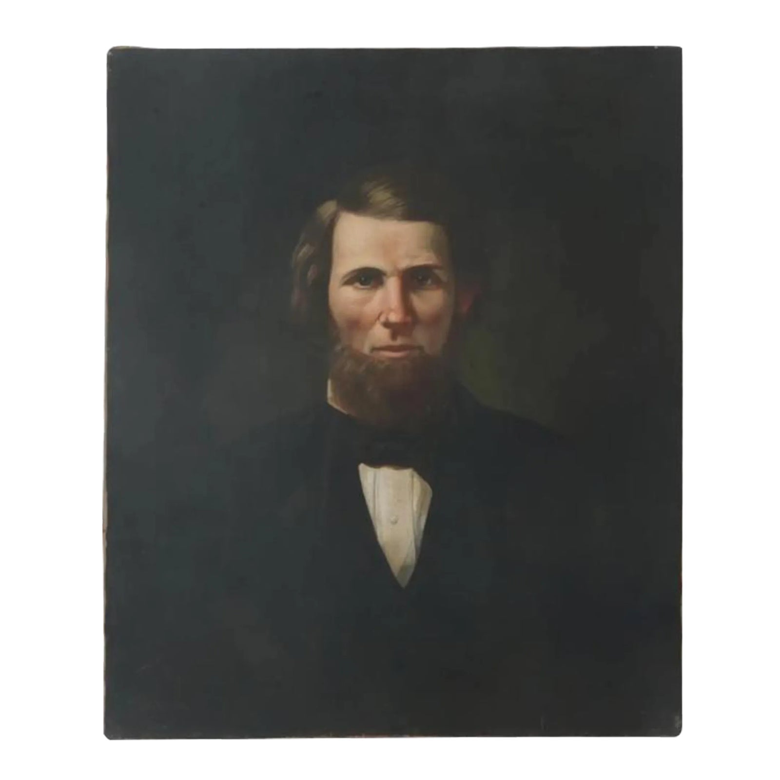 19th Century American Portrait Painting of Alfred Troxel President of ...