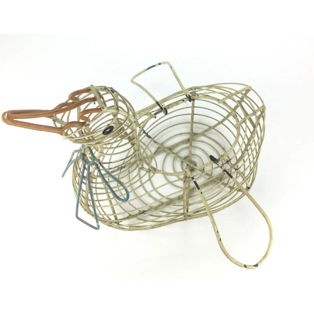 1960’s Wire Duck Basket With Handles | Chairish