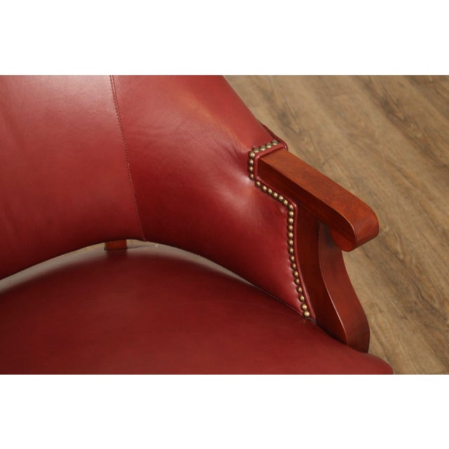 English Traditional Style Pair of Leather Club Chairs | Chairish