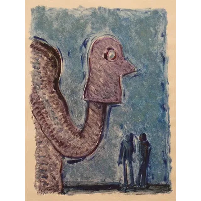 2010 "Giant Claw Puppet" Gronk Abstract Monoprint | Chairish