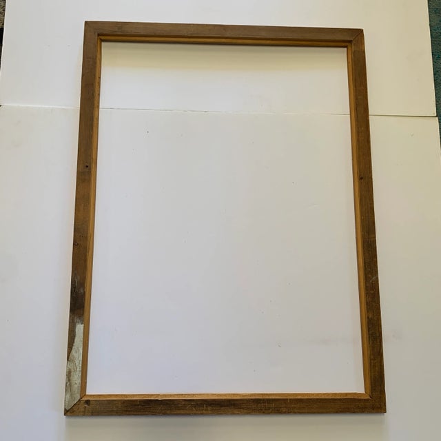 19th Century Barn-Wood Salvage Picture Frame | Chairish