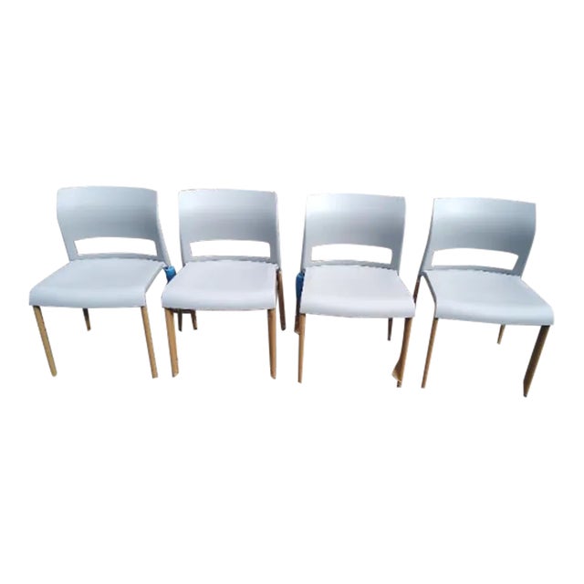 Steelcase Move Chairs, Platinum - Set of 4 | Chairish