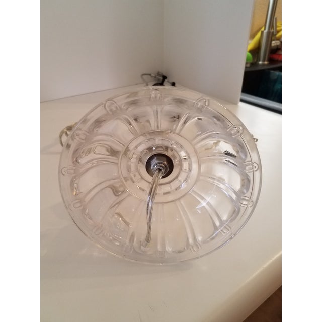 May Sheng Contemporary Lucite Lamp Diamond Cut Obelisk Style | Chairish