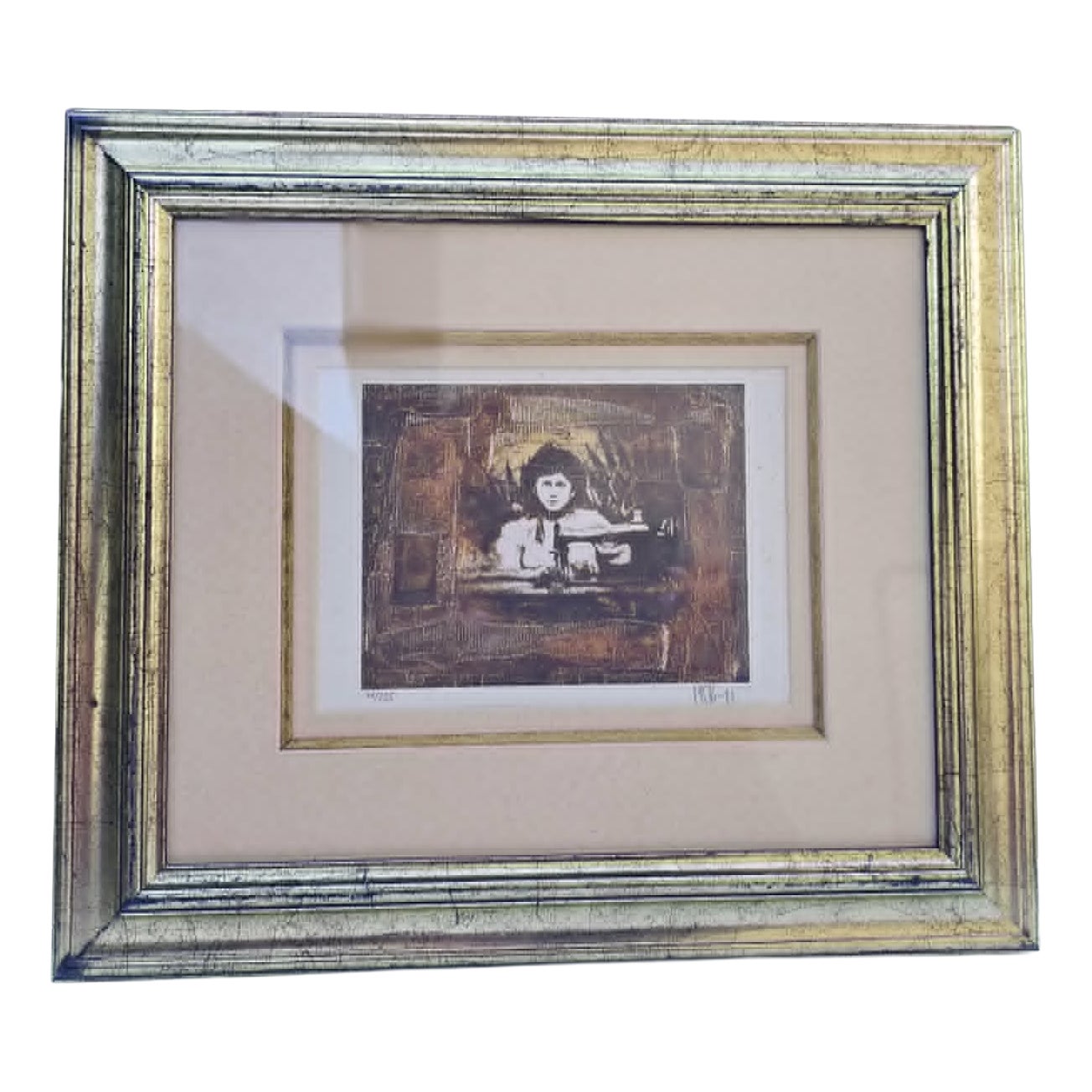 Alan Kleinmann, Portrait Composition, 1980s, Lithograph, Framed | Chairish