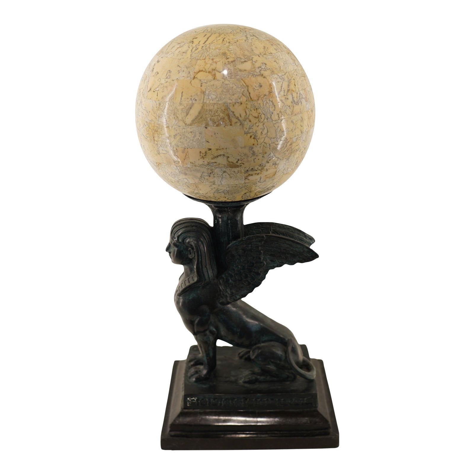 Vintage Maitland Smith Winged Sphinx Stand | Chairish