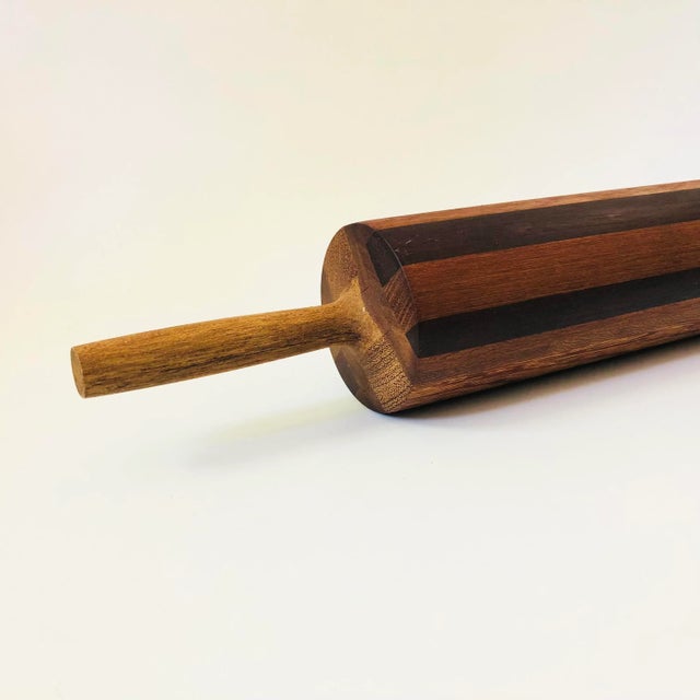 Mid Century Teak Rolling Pin | Chairish