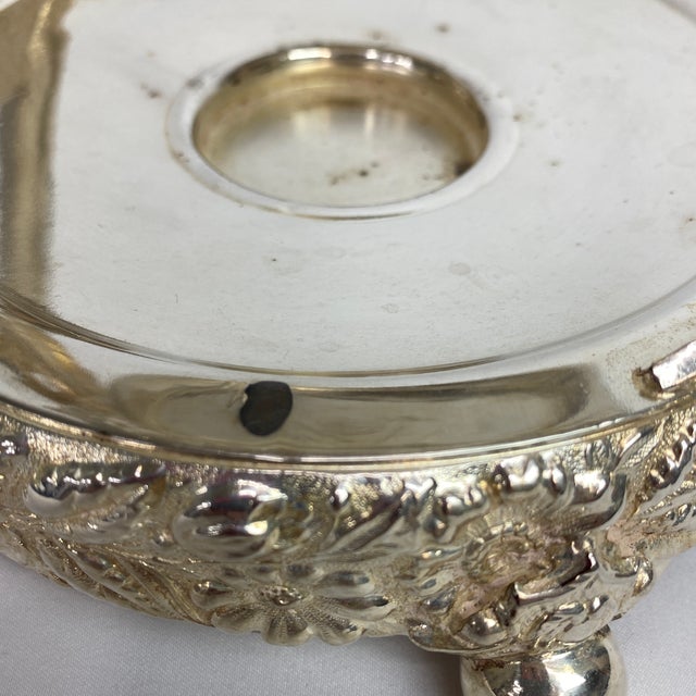 Antique Adelphi Silver Plate Repousse Tea Kettle on Stand | Chairish