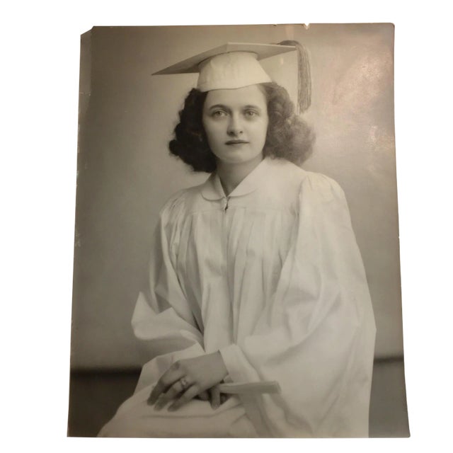 Vintage Mid-Century Graduation Photograph | Chairish