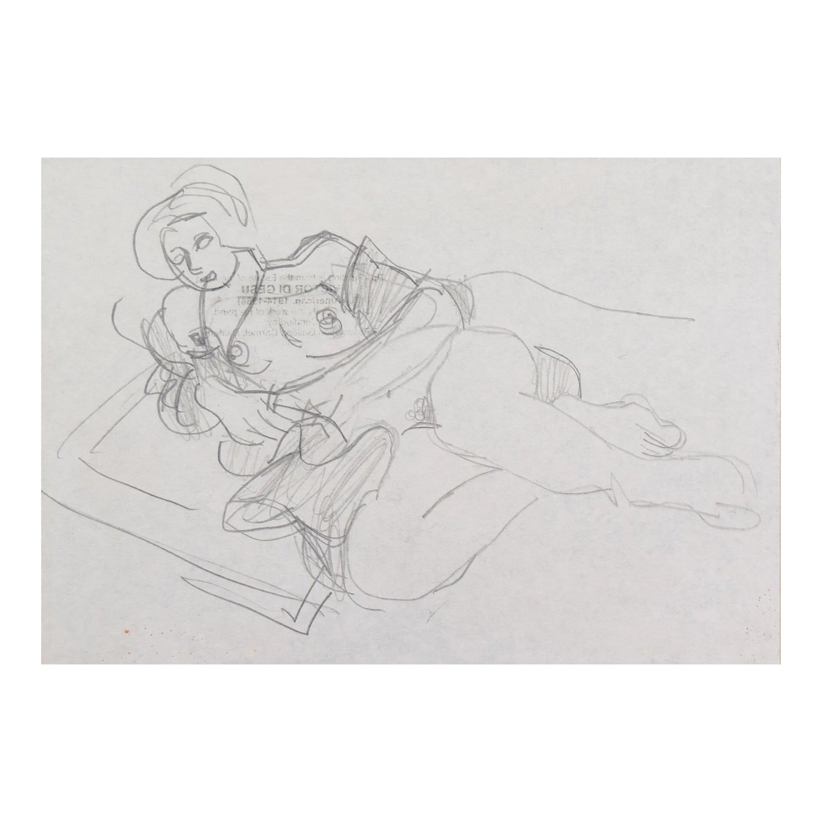 'Odalisque' by Victor Di Gesu, Paris, Louvre, Salon D'Automne, Académie ...