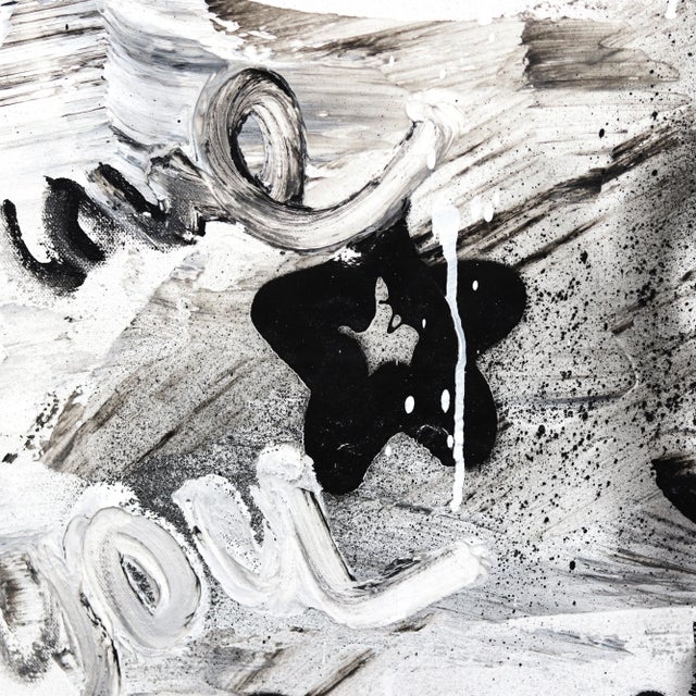 Large Black and White Urban Street Art Graffiti Painting "Home Free ...