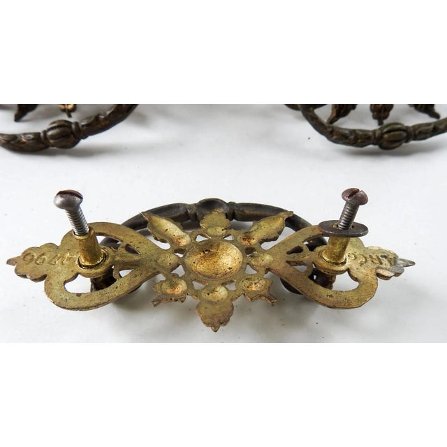 Vintage Brass Drawer Pulls - Set of 7 | Chairish
