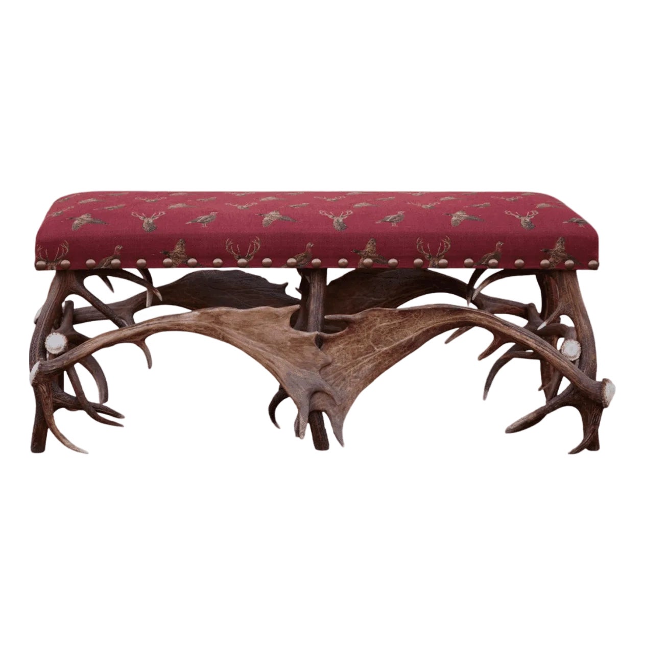 Highland Fallow Deer Antler Stool | Chairish