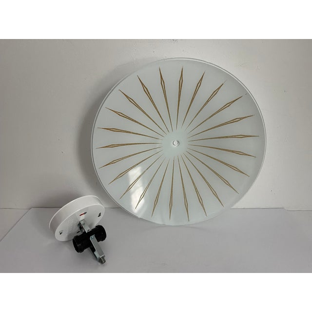 Modern Sunburst Ceiling Light | Chairish