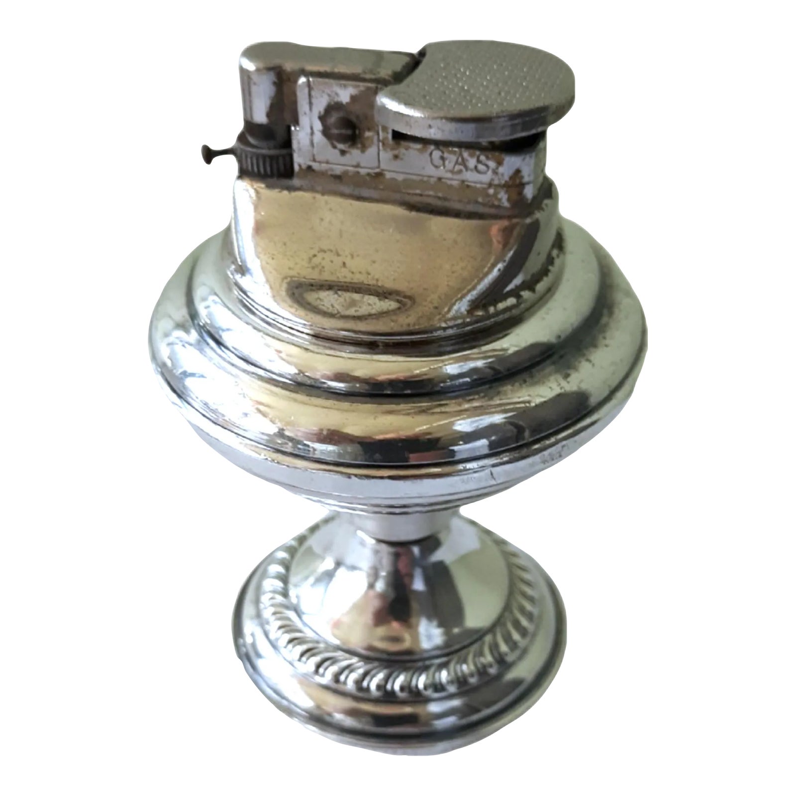 Mid-Century Modern Sterling Spaceship Table Lighter | Chairish