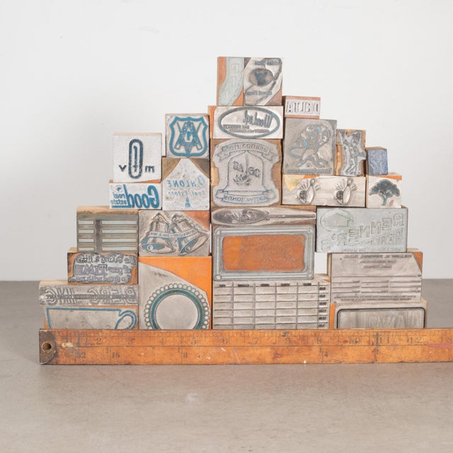 Collection of Typeset Advertising Print Blocks C.1940 | Chairish
