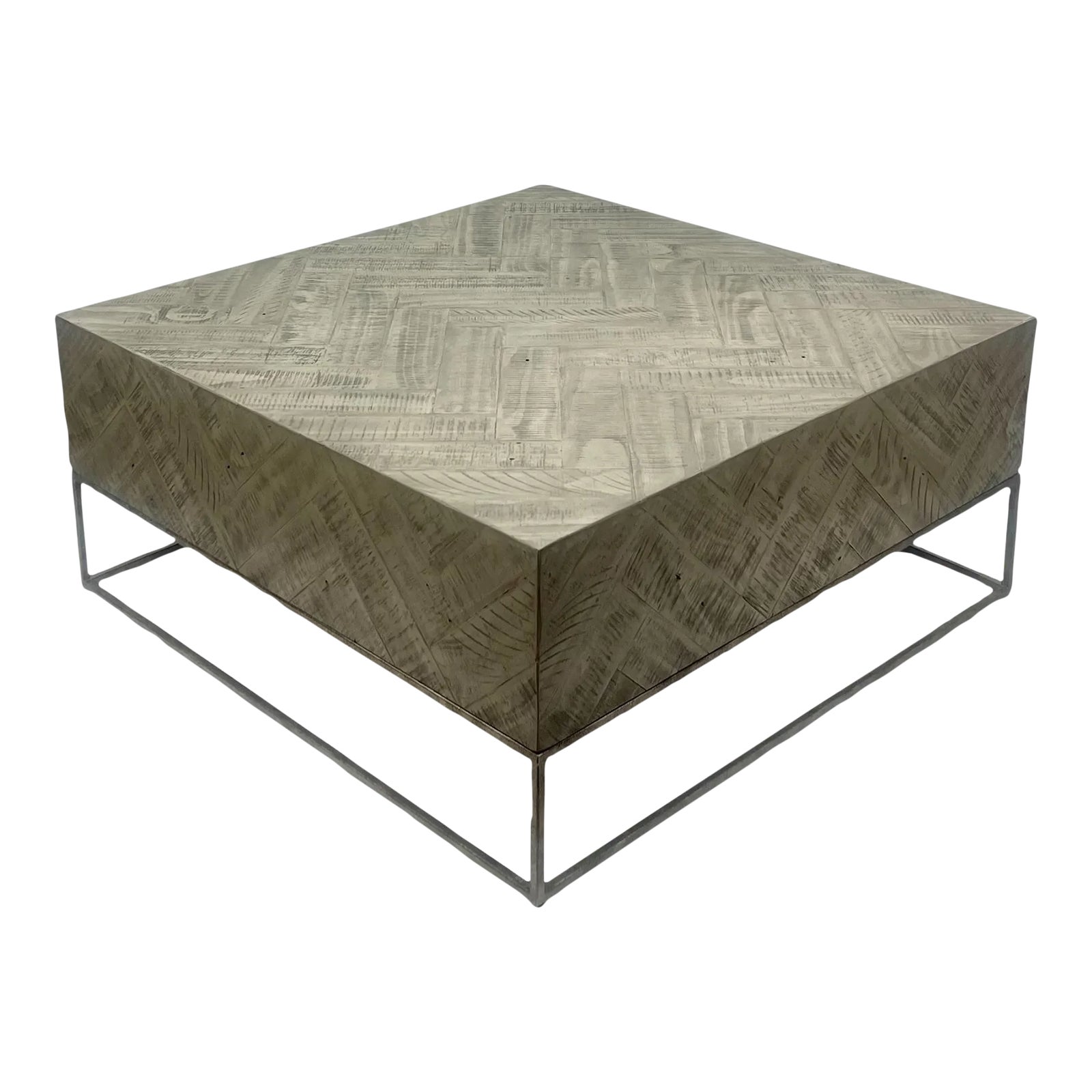 Contemporary Bernhardt Transitional Farmhouse Style Square Cocktail ...