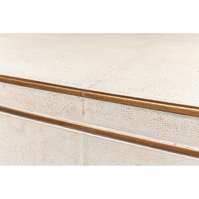 Pair of Art Deco Style Shagreen Embossed Leather Chest of Drawers ...