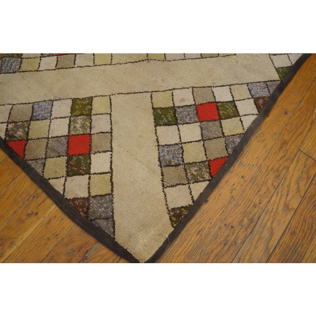 1930s American Hooked Rug ( 2'1" X 3'10"- 63.5 Cm X 116.8 Cm ) | Chairish