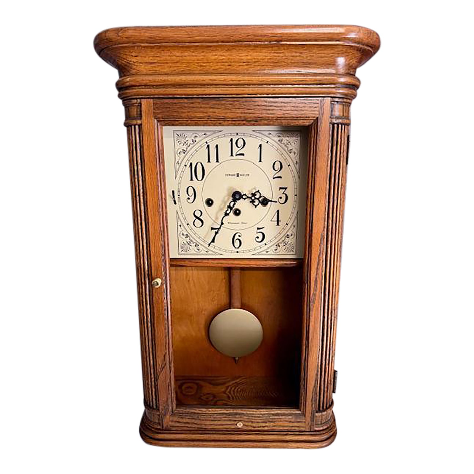 1970s Howard Miller Sandringham Key Wound Wall Clock Model 613-108 ...