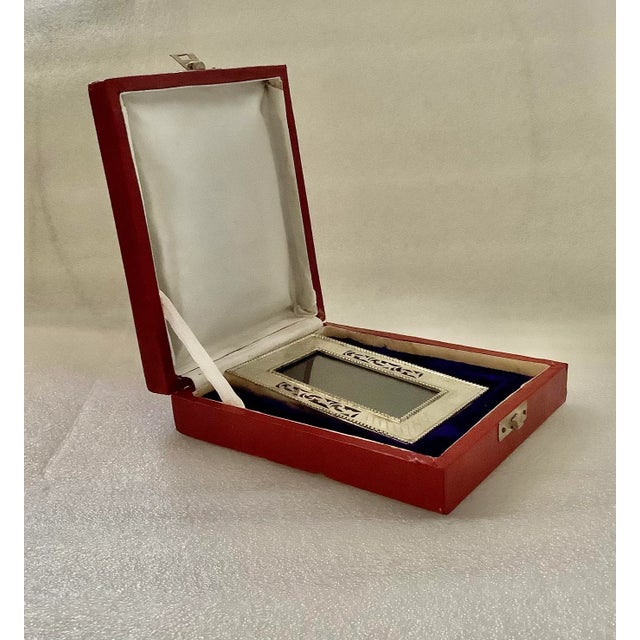 1990s Vintage Silverplate Art Nouveau Photo Frame | Chairish